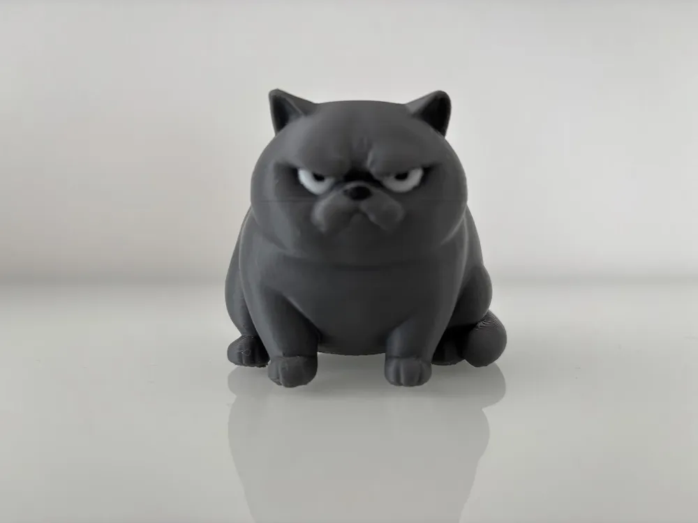 Polly die "NEIN-KATZE" Fat Cat Angry British short - Free 3D Print ...
