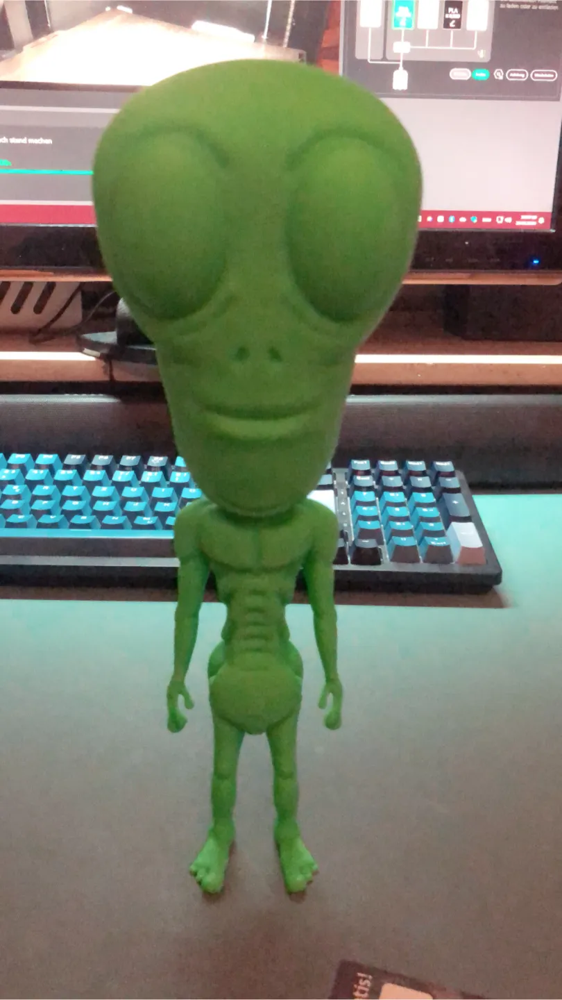 Alien Figure Big Head by DRCGRAPIX - MakerWorld
