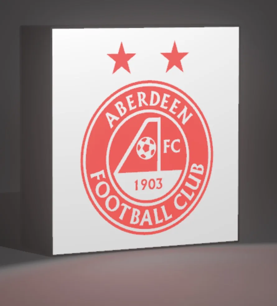 Aberdeen FC Lightbox design - Free 3D Print Model - MakerWorld