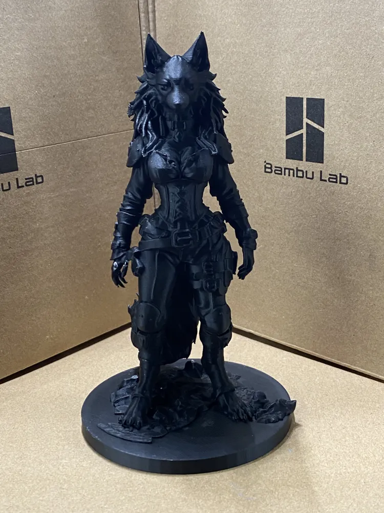 Steampunk Wolf Woman - Free 3D Print Model - MakerWorld