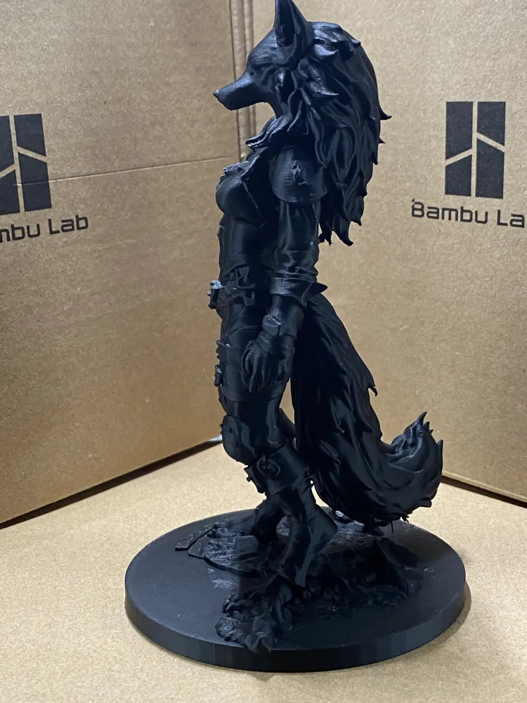 Steampunk Wolf Woman - Free 3D Print Model - MakerWorld