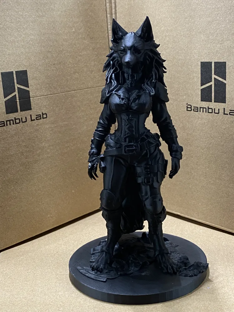 Steampunk Wolf Woman - Free 3D Print Model - MakerWorld