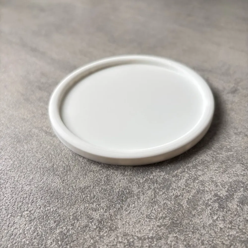 Simple and elegant coaster with raised edge - Free 3D Print Model ...