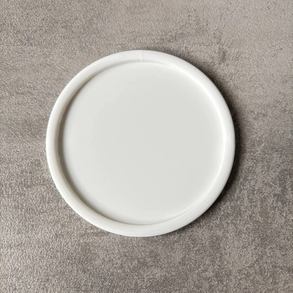 Simple and elegant coaster with raised edge - Free 3D Print Model ...