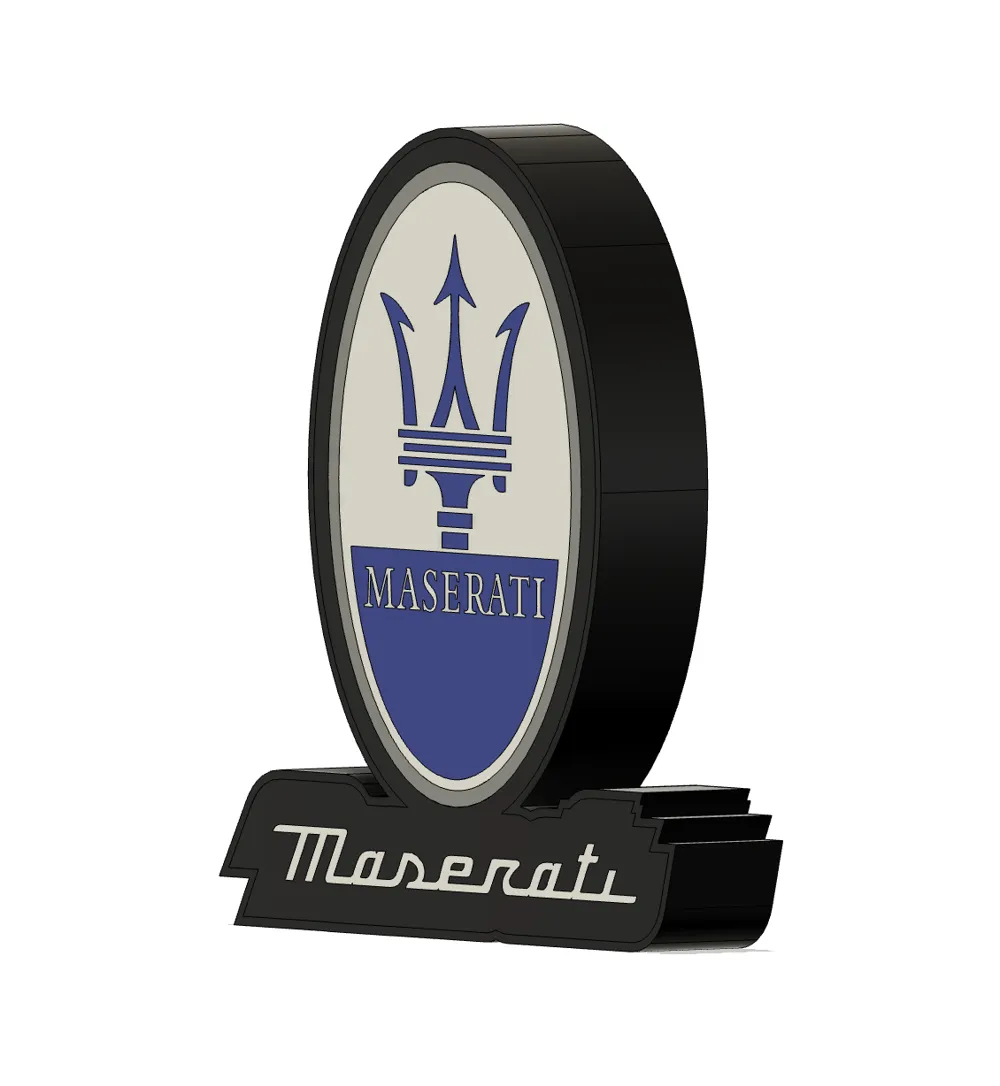 Maserati exotic luxury car light box by JabHook - MakerWorld