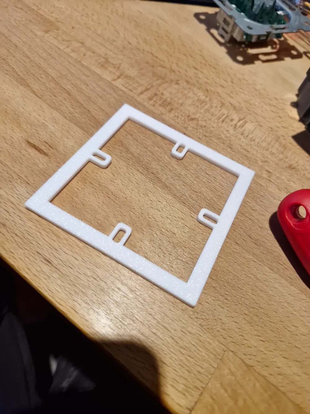 Dutch wall outlet spacer Curved corners by Gasemans - MakerWorld
