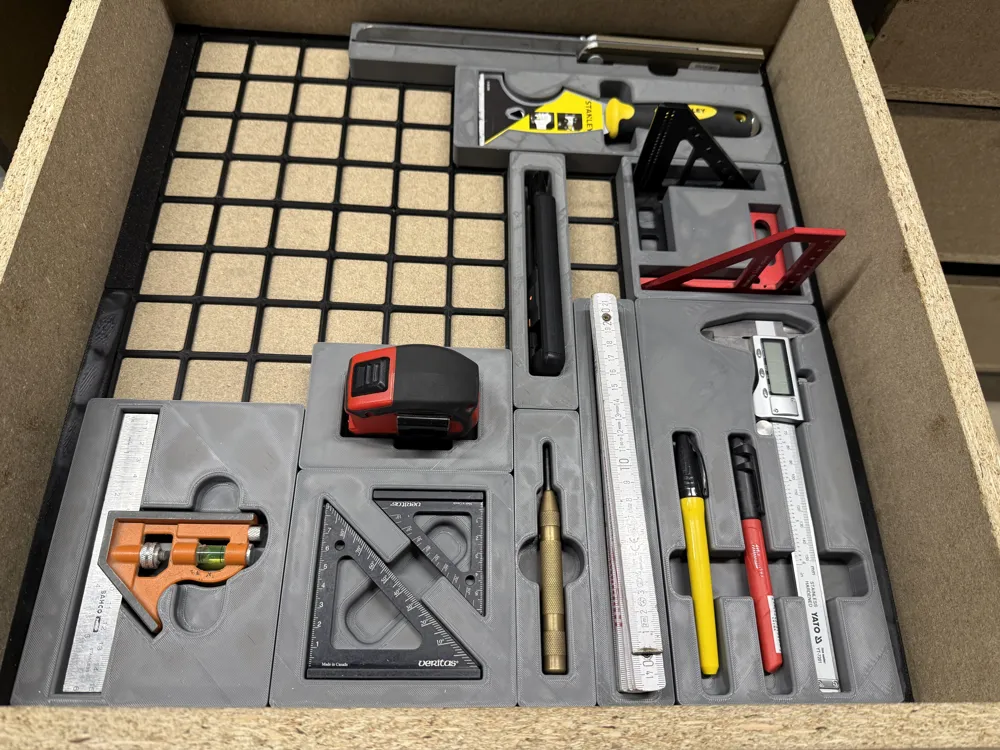 gridfinity veritas mini speed square bin - Free 3D Print Model - MakerWorld