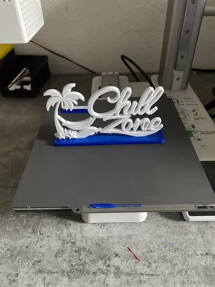 Decorative "Chill Zone" Lettering - Free 3D Print Model - MakerWorld