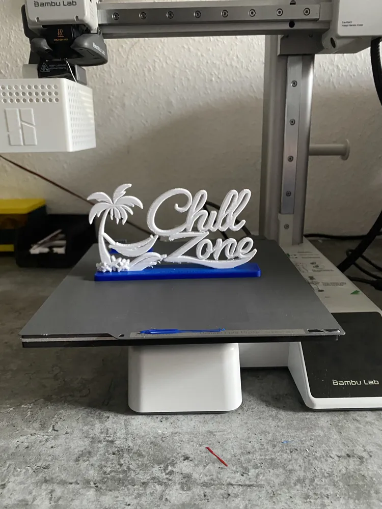 Decorative "Chill Zone" Lettering - Free 3D Print Model - MakerWorld