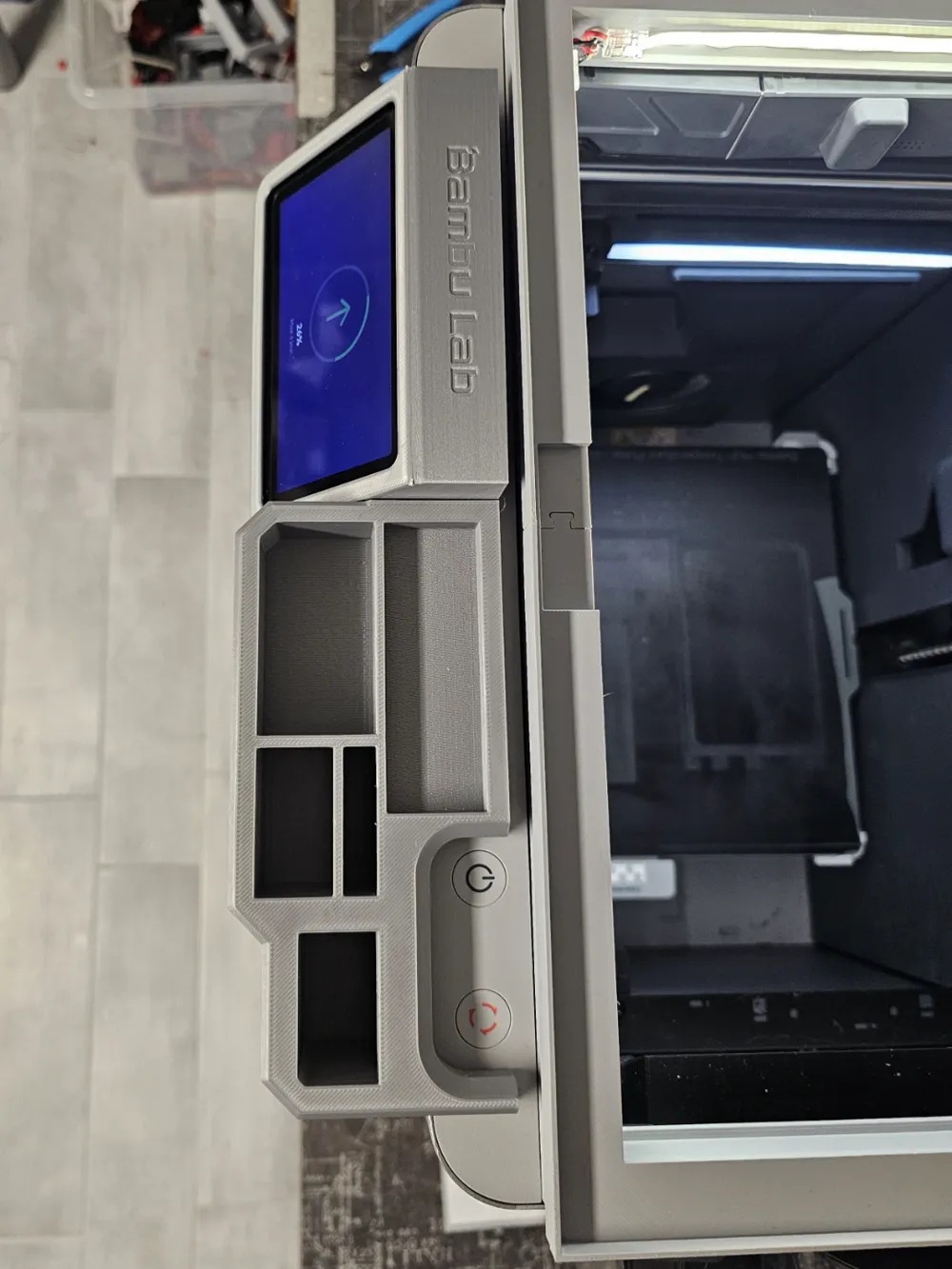 X1C Screen Bezel + tool holder by mrlebl0nd71 - MakerWorld