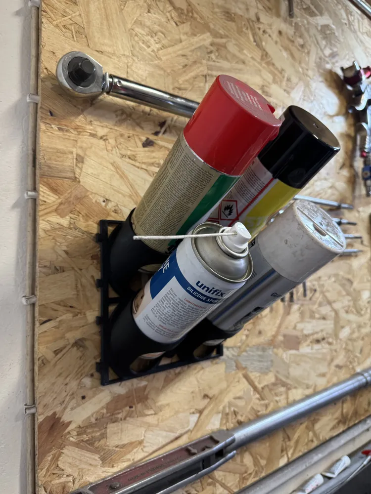wall-mounted spray can holder - Free 3D Print Model - MakerWorld