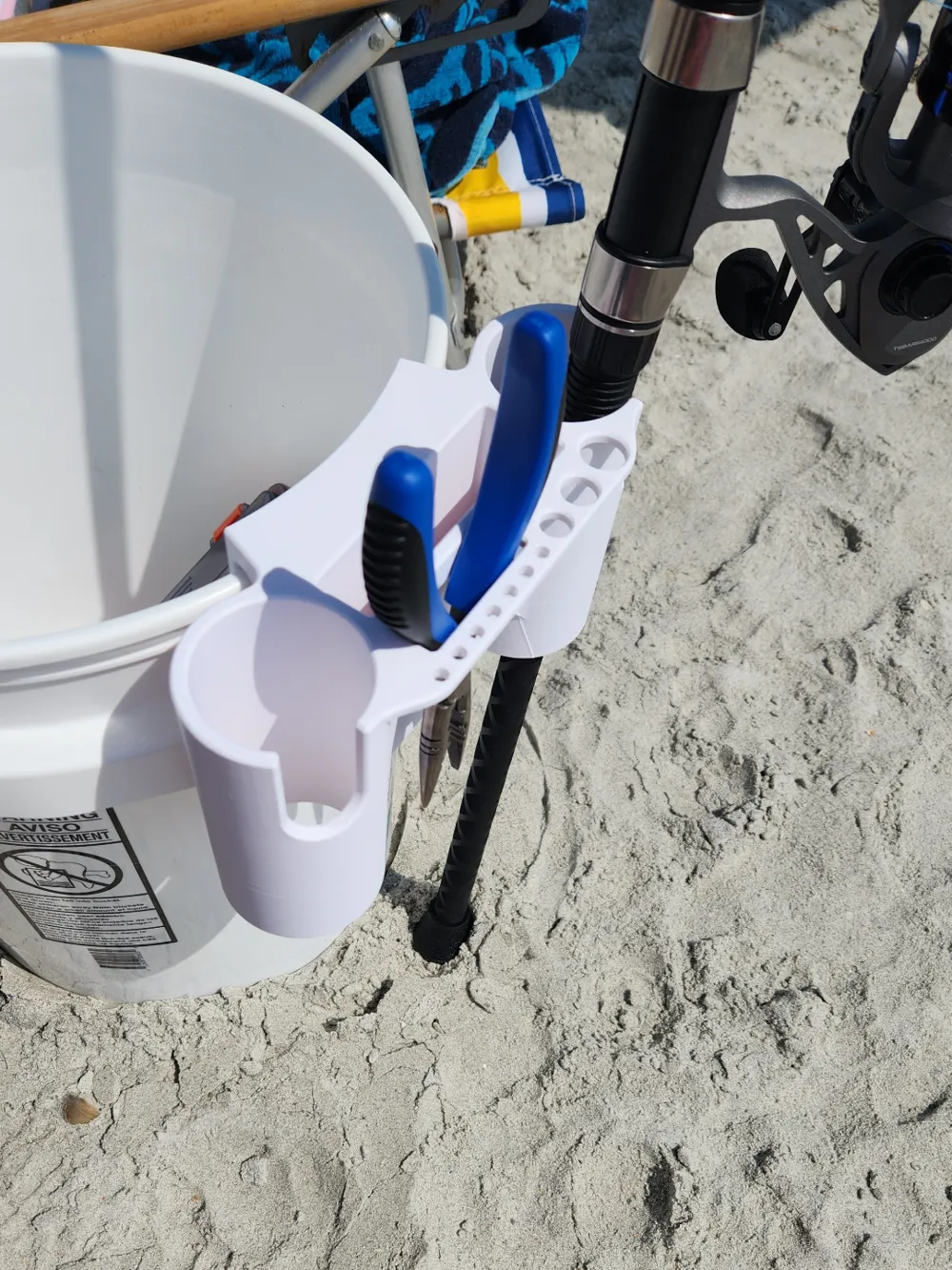 Fishing Rod Holder Bucket Caddy by hnom MakerWorld: Download Free 3D Models