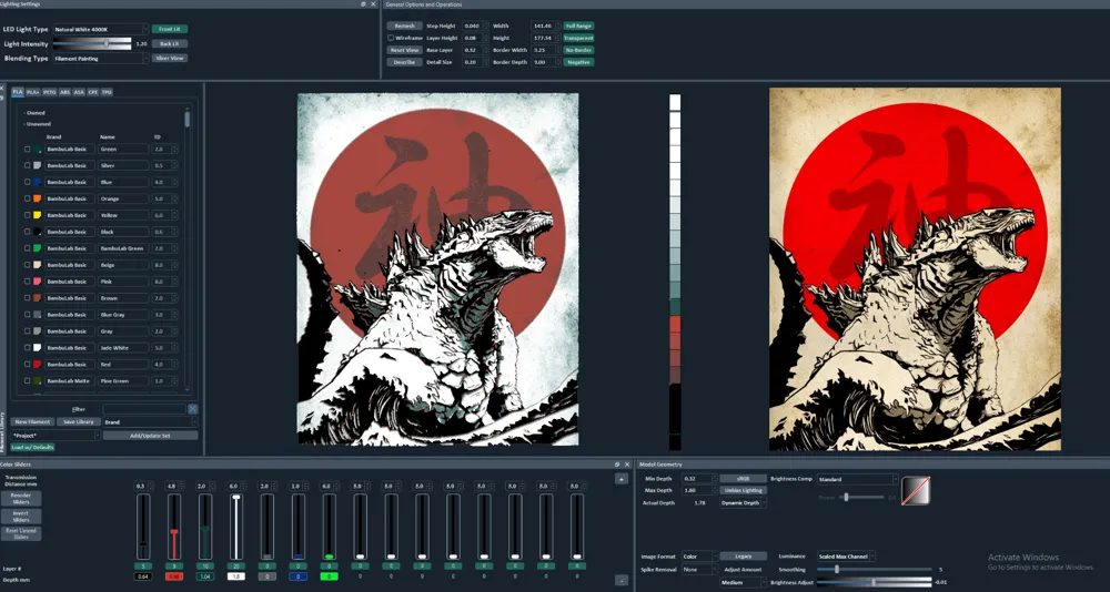 Godzilla Red Sun Hue Forge by StrifeXPrints - MakerWorld