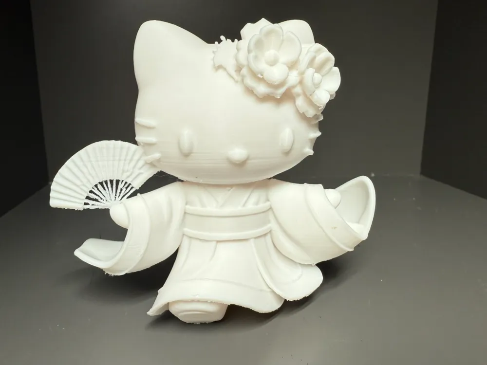 Geisha Hello Kitty Figure - Free 3D Print Model - MakerWorld