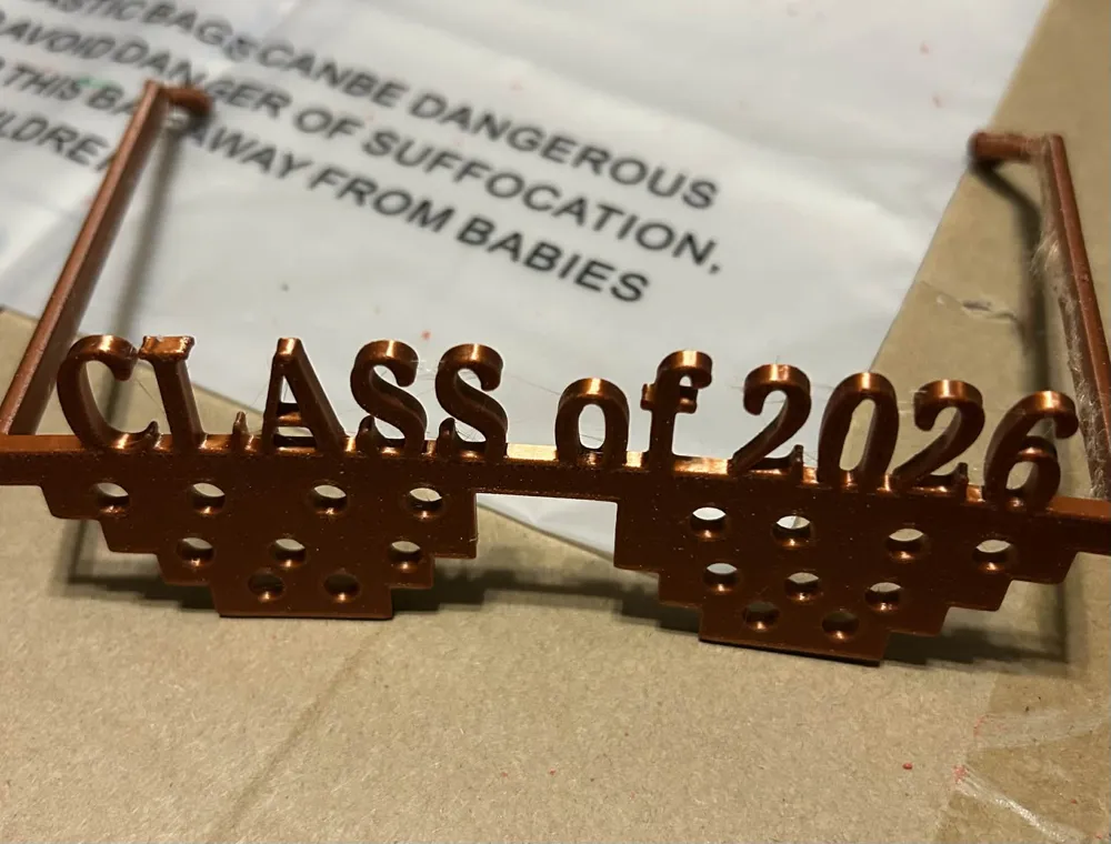 Class of 2026 glasses - Free 3D Print Model - MakerWorld