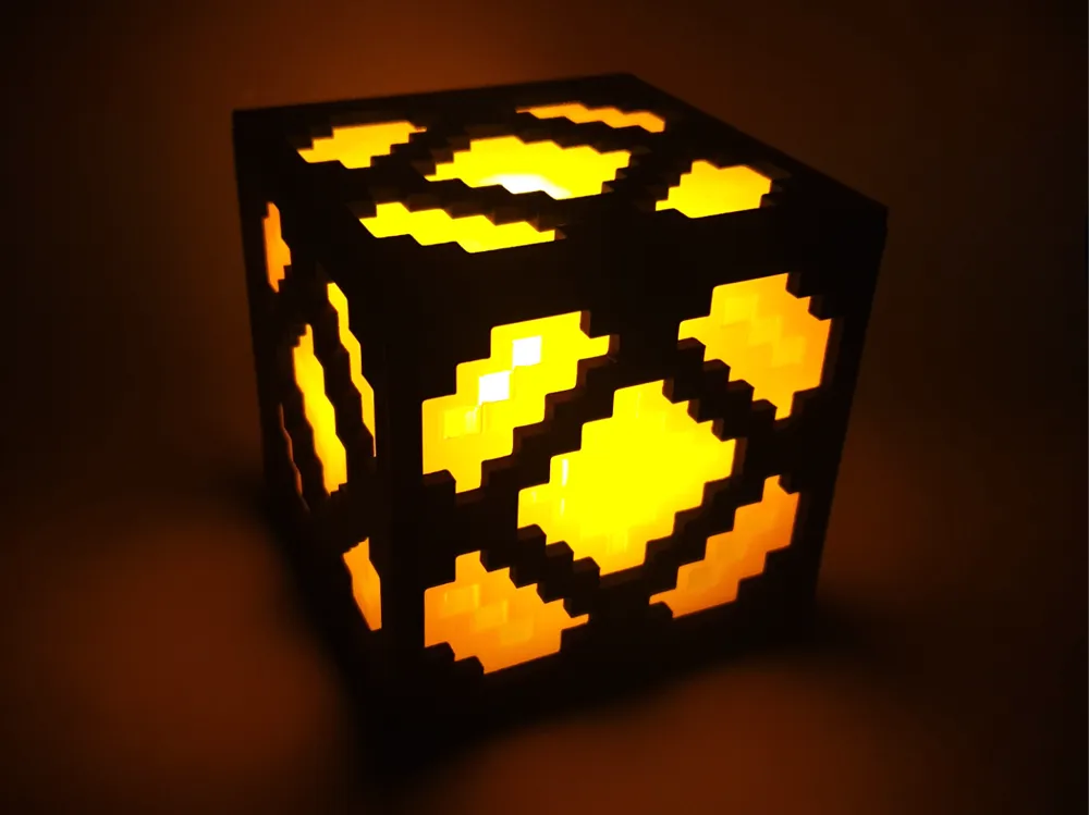 Lámpara de Redstone de Minecraft -Vela LED (Bambu) por ...