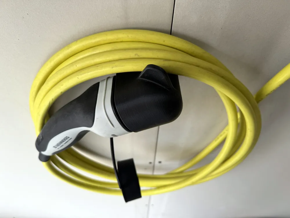Type 2 EV Plug and Cable Holder, Low-Profile by Tinkerer Designs ...