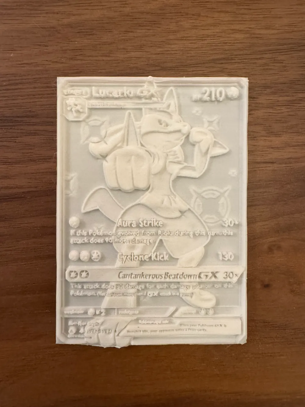 pokemon lucario lithophane card - Free 3D Print Model - MakerWorld