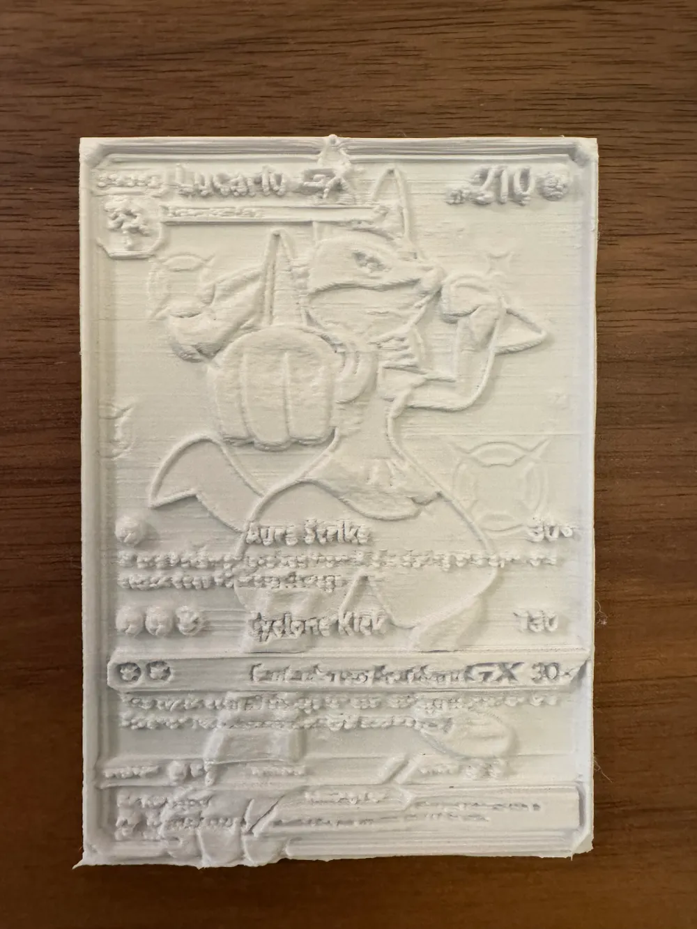 pokemon lucario lithophane card - Free 3D Print Model - MakerWorld