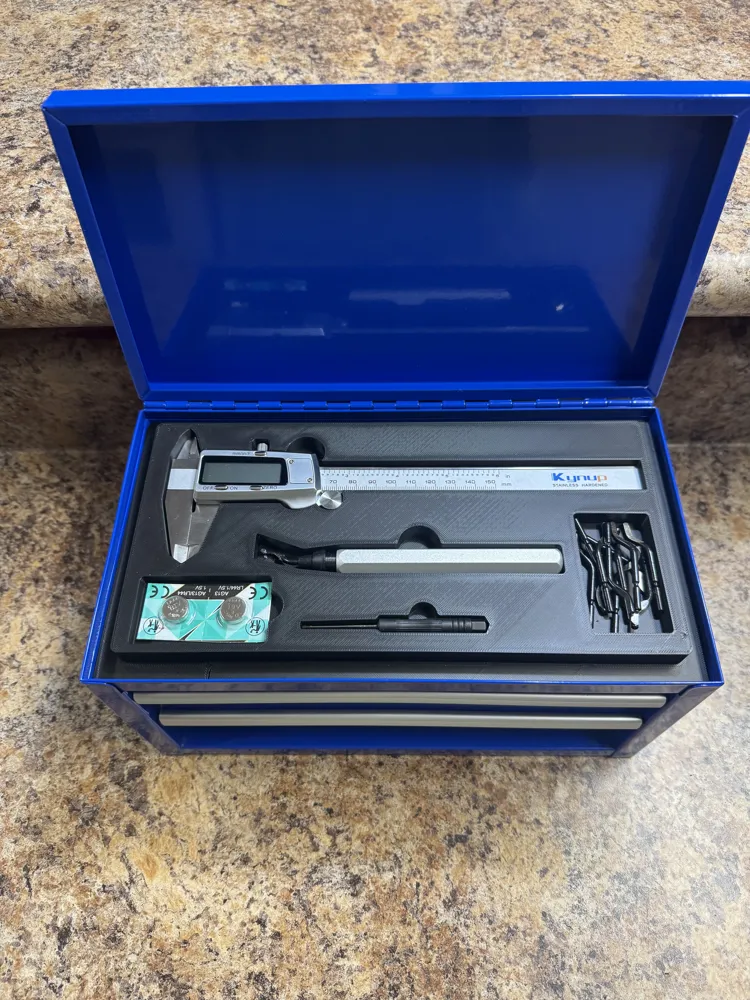Gridfinity Kobalt Mini Top shelf Caliper and misc. - Free 3D Print ...