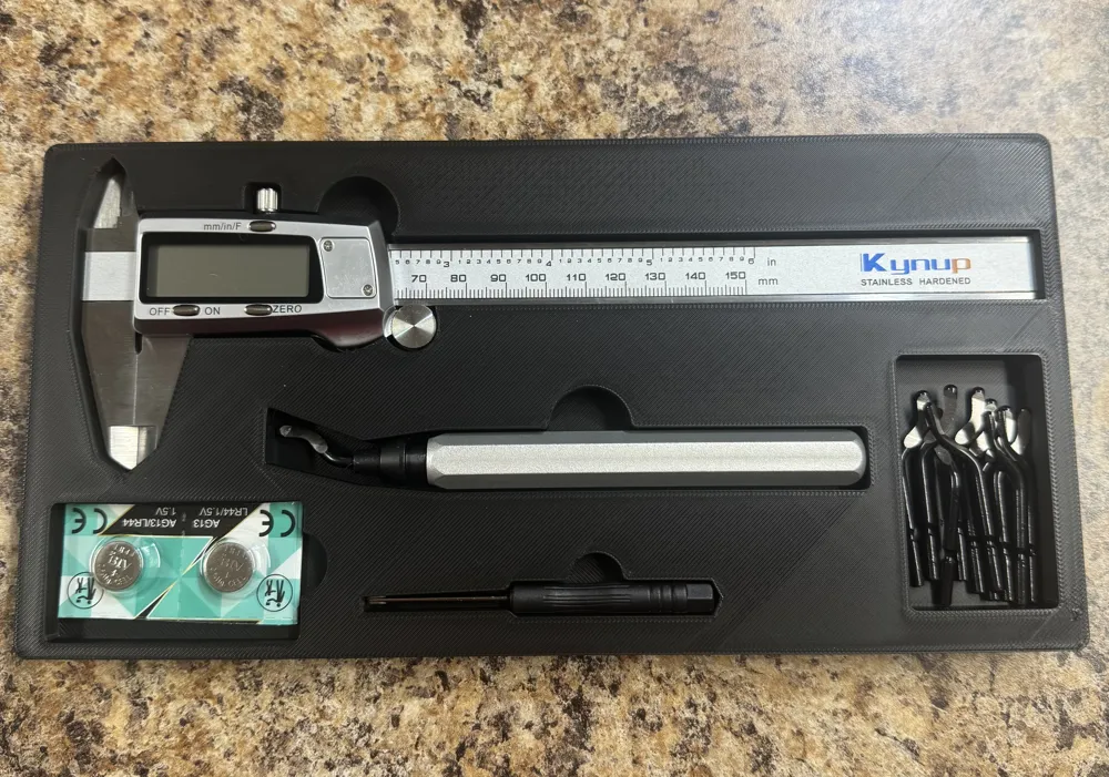 Gridfinity Kobalt Mini Top shelf Caliper and misc. - Free 3D Print ...