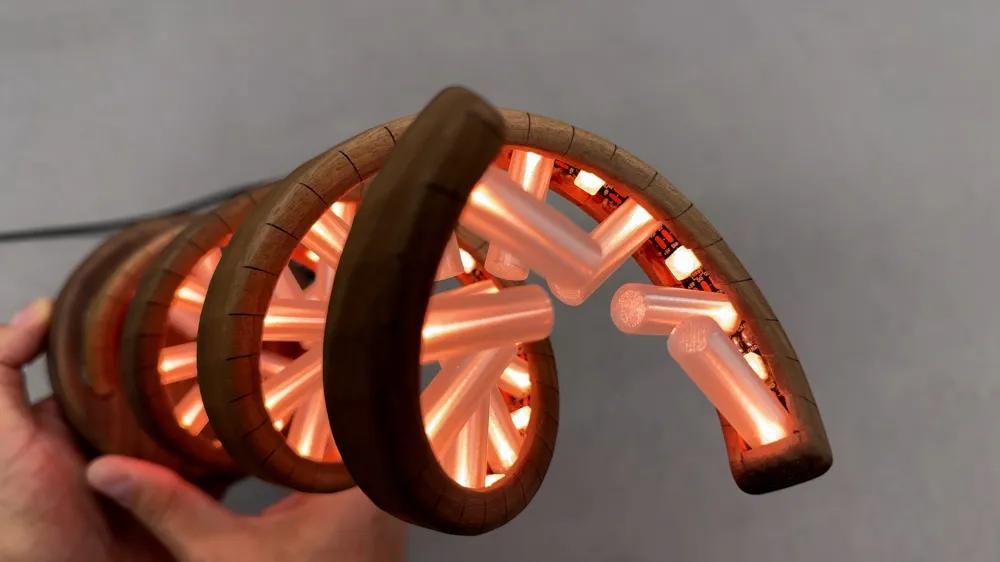 Transparent bars for LED strip DNA lamp by Well Done Tips - MakerWorld