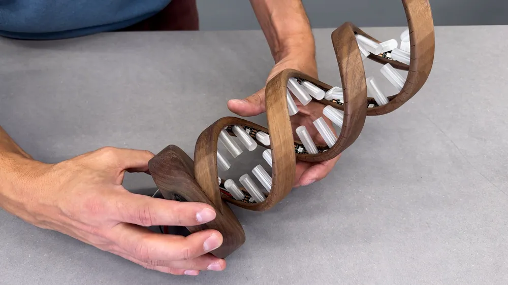 Transparent bars for LED strip DNA lamp by Well Done Tips - MakerWorld