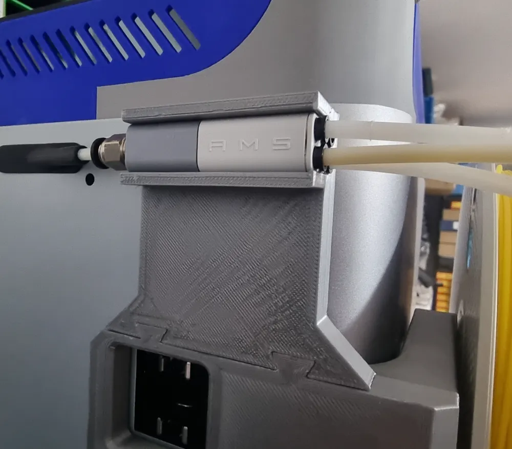 Bambu Lab X1C P1S Side Spool Mounting Bracket Utilising the A1 AMS Lite ...