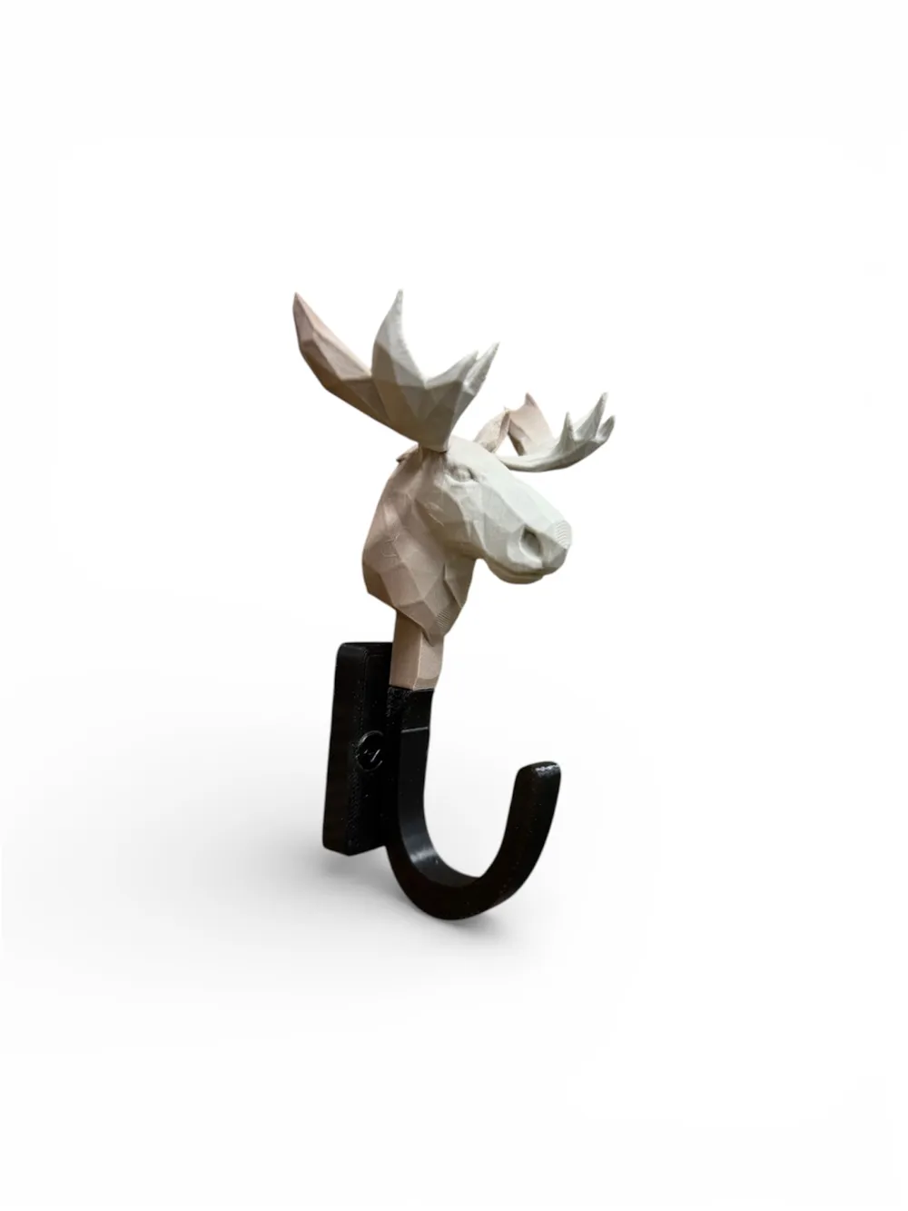 Low Poly Moose Hook - Free 3D Print Model - MakerWorld
