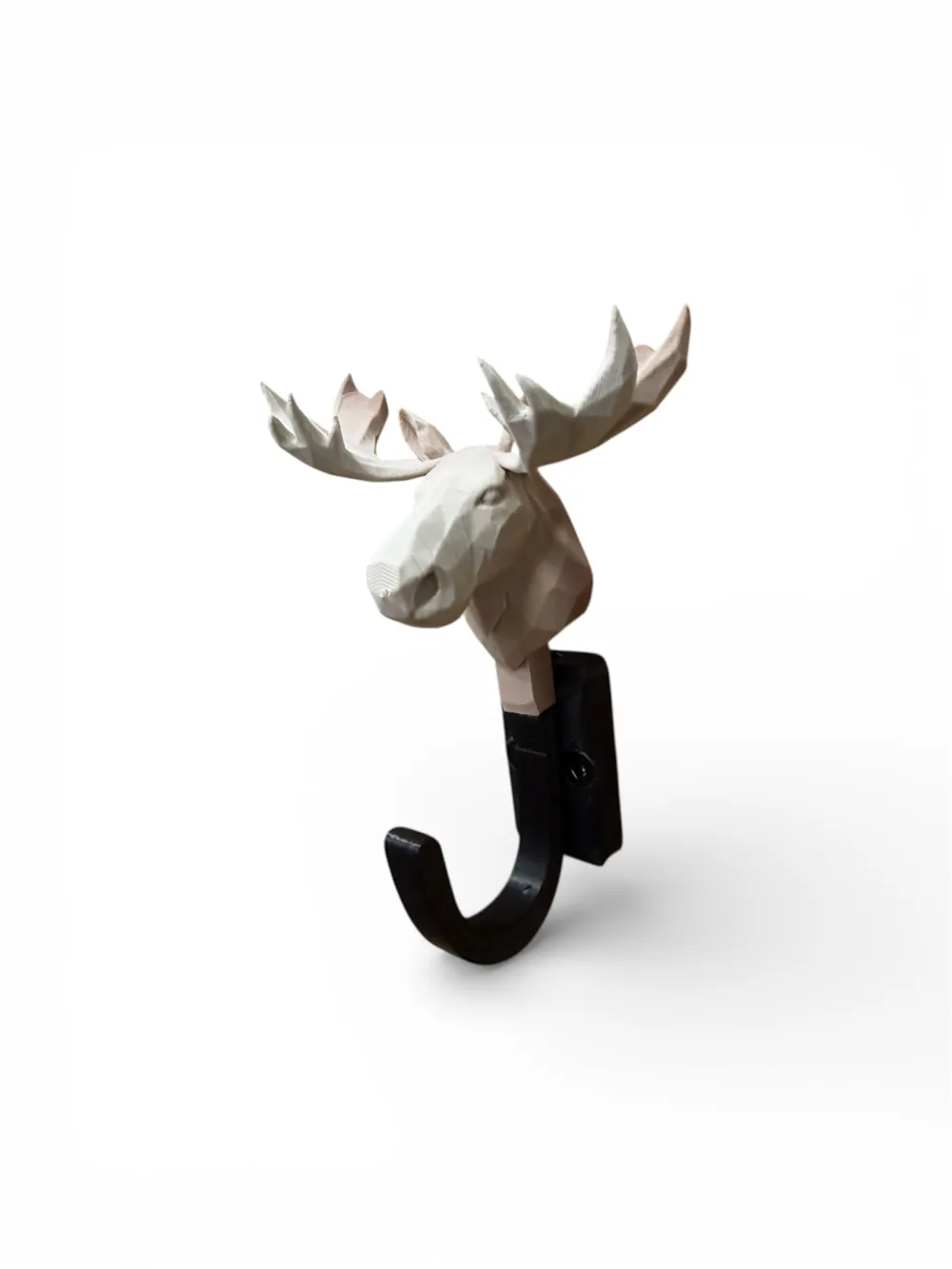 Low Poly Moose Hook - Free 3D Print Model - MakerWorld