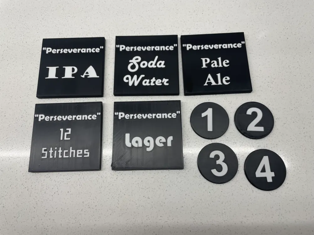 Detachable Name Plates for Beer Taps - Free 3D Print Model - MakerWorld
