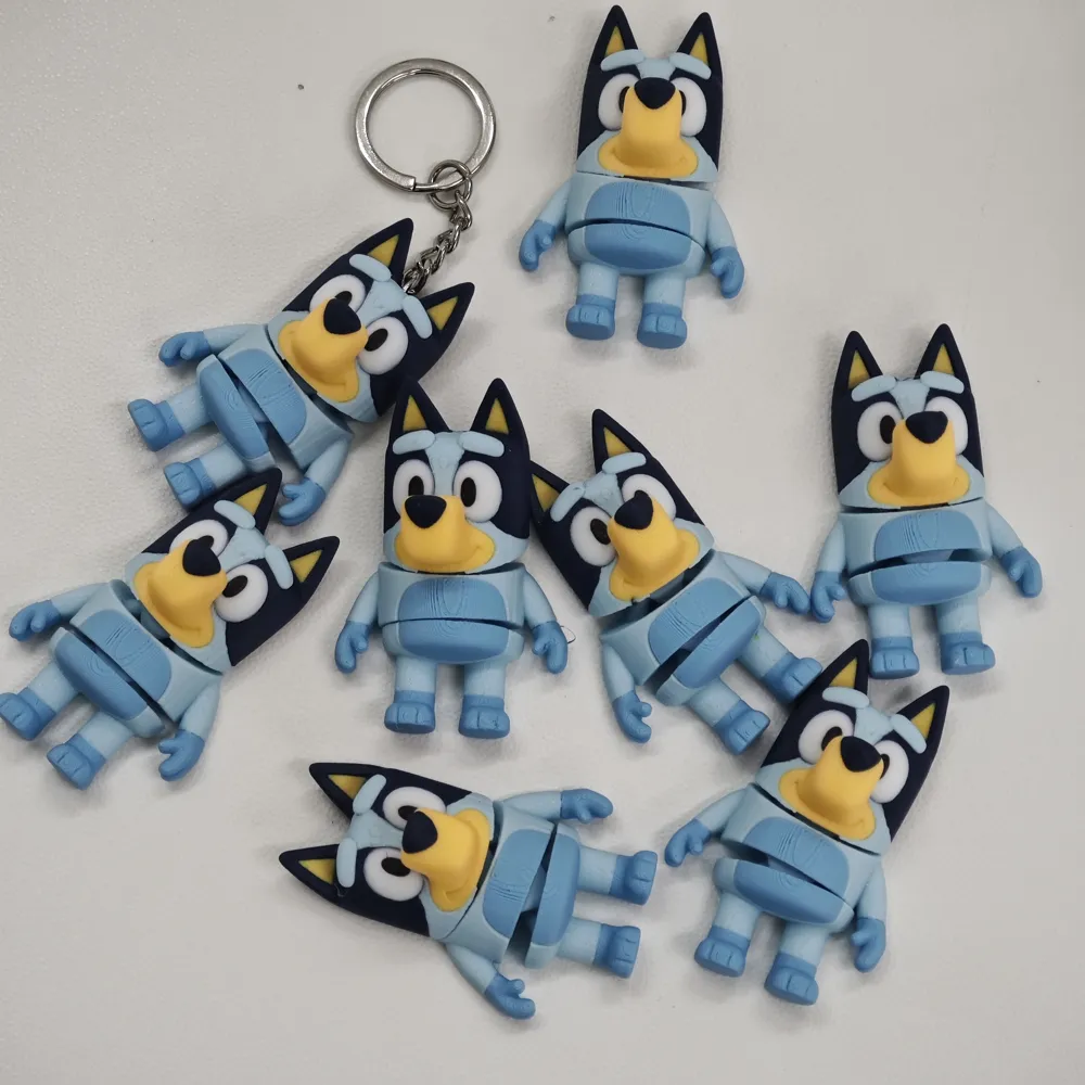 Bluey Mini Flexi – Articulated Toy Multiple Color - Free 3D Print Model ...
