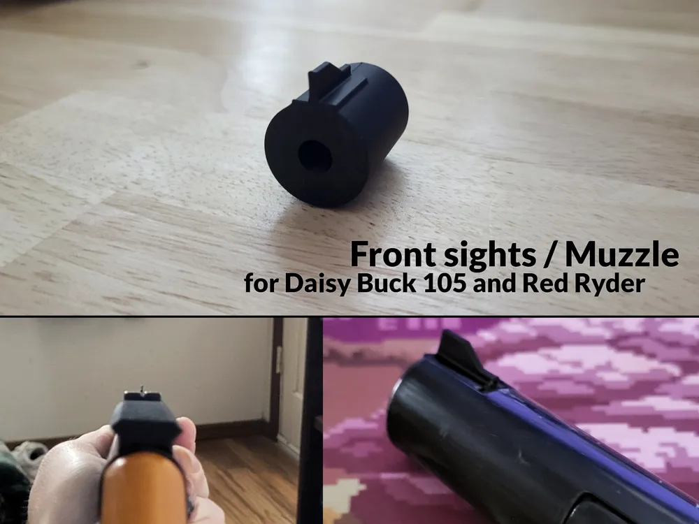 Front Sight for Red Ryder and Daisy Buck - Free 3D Print Model - MakerWorld