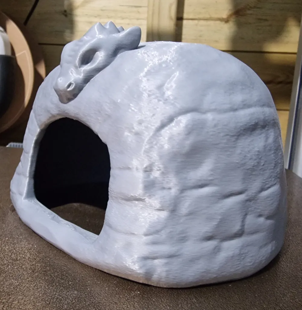 Reptile Rock Hide - Dragon Skull by FlexiPets - MakerWorld