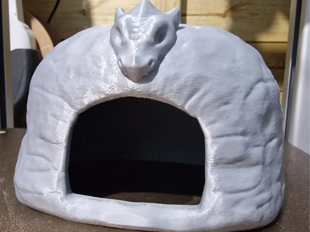 Reptile Rock Hide - Dragon Skull - Free 3D Print Model - MakerWorld
