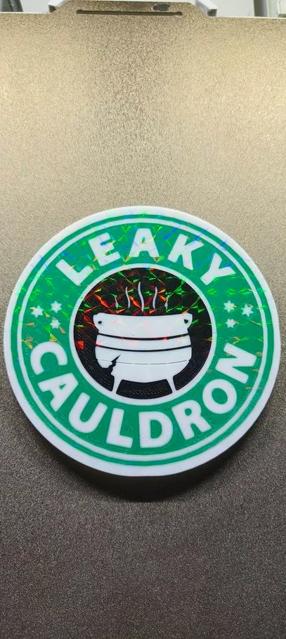 Leaky Cauldron Coaster by 3DPrintsForYou - MakerWorld