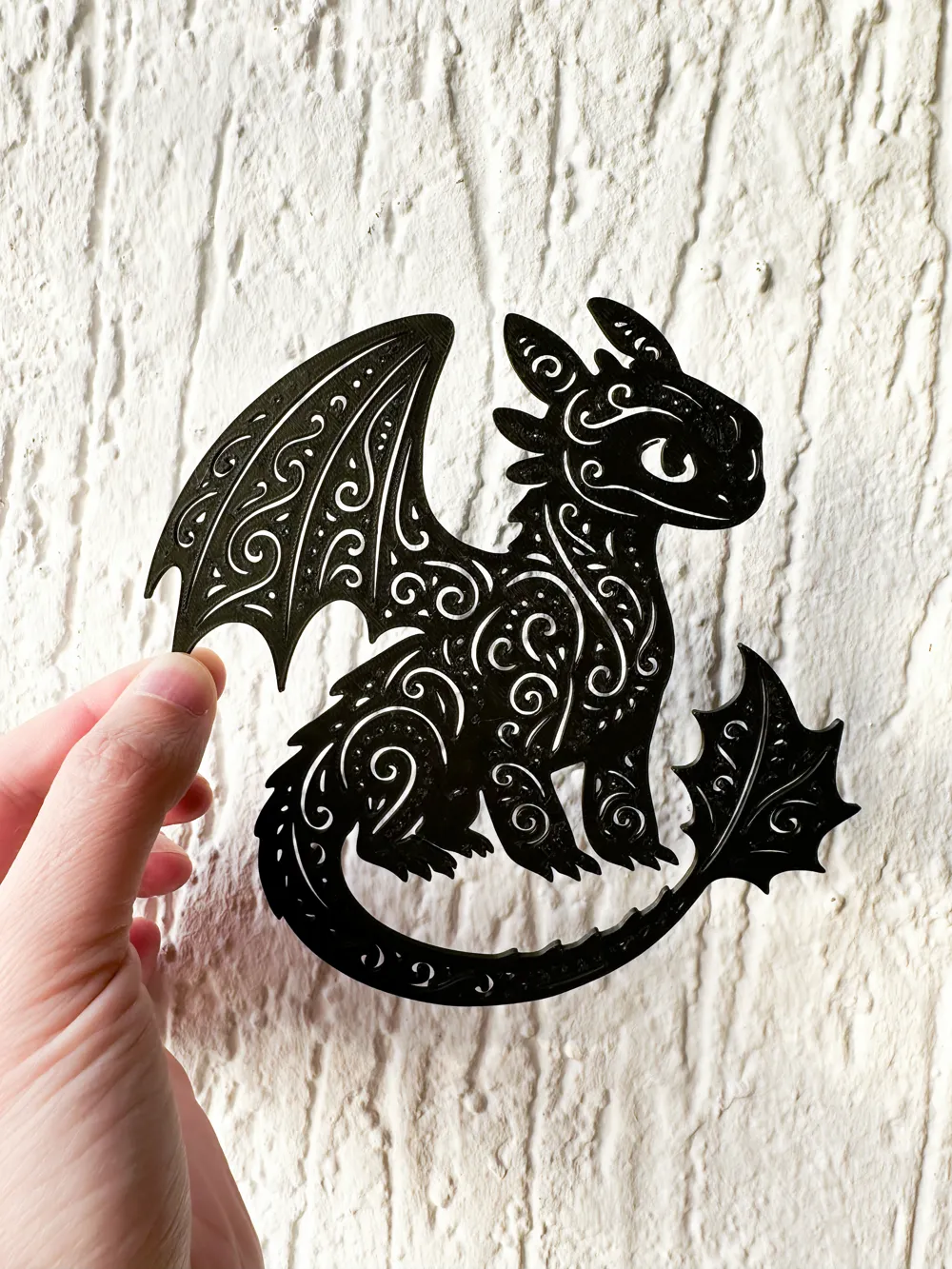 Toothless Wall Art Quick Print No. 2 - Free 3D Print Model - MakerWorld