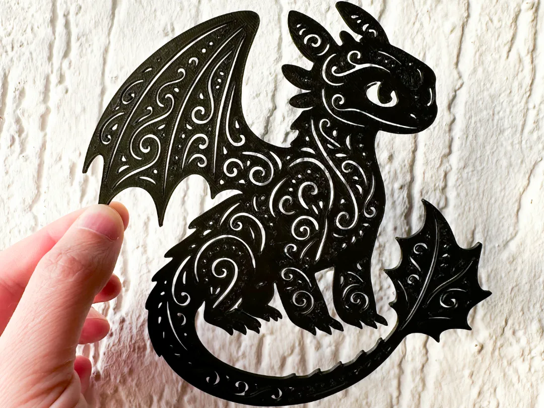 Toothless Wall Art Quick Print No. 2 by 3DRiccardo MakerWorld: Download ...