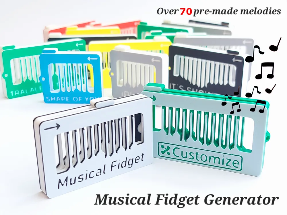 Musical Fidget Generator - Free 3D Print Model - MakerWorld