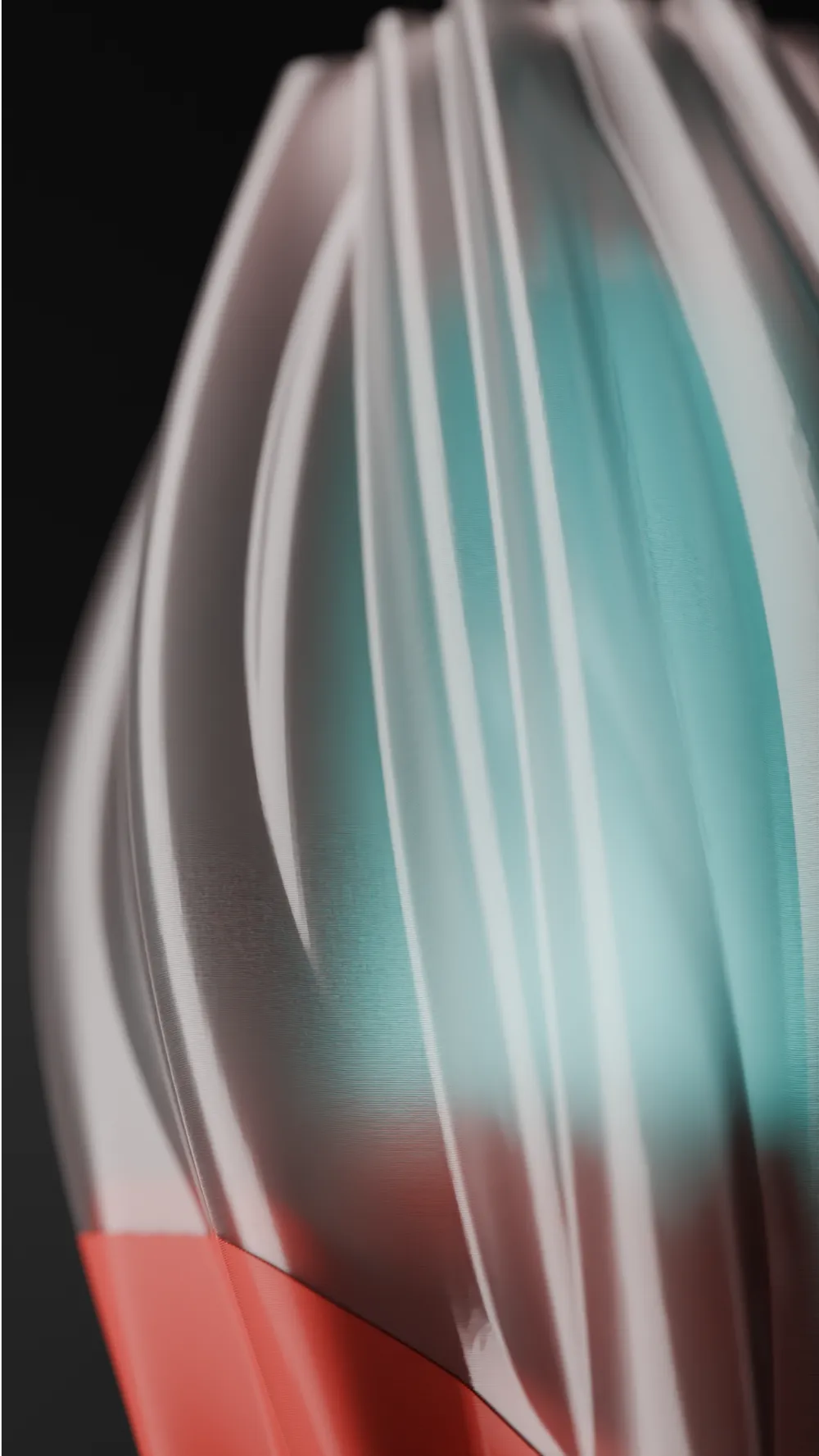 Beautiful Flowing Lamp with inner Diffuser by Abstractia Design ...