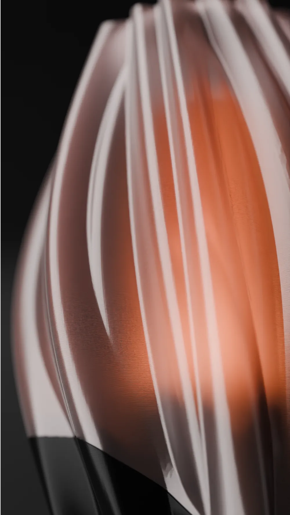 Beautiful Flowing Lamp with inner Diffuser by Abstractia Design ...