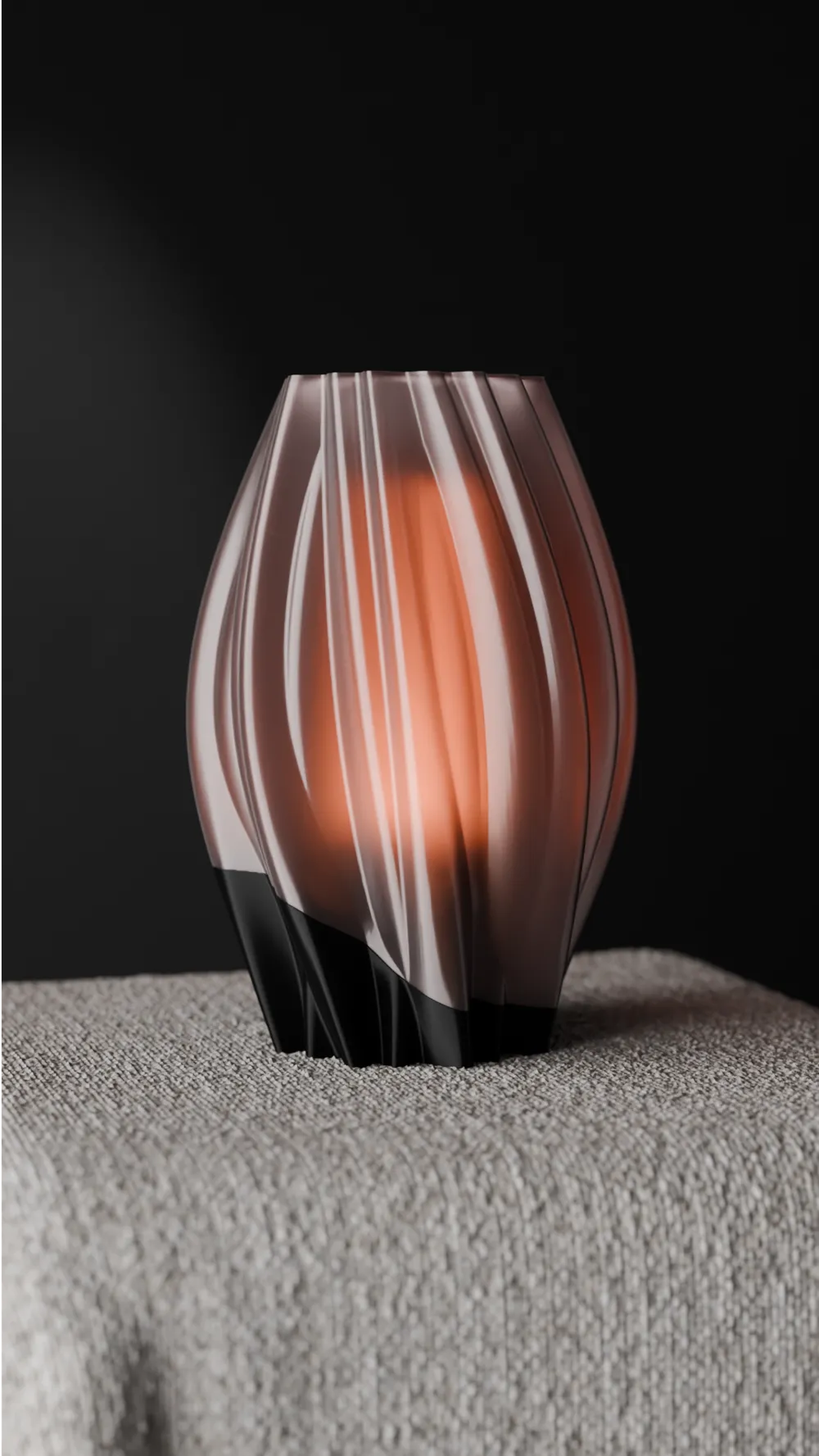 Beautiful Flowing Lamp with inner Diffuser - Free 3D Print Model ...