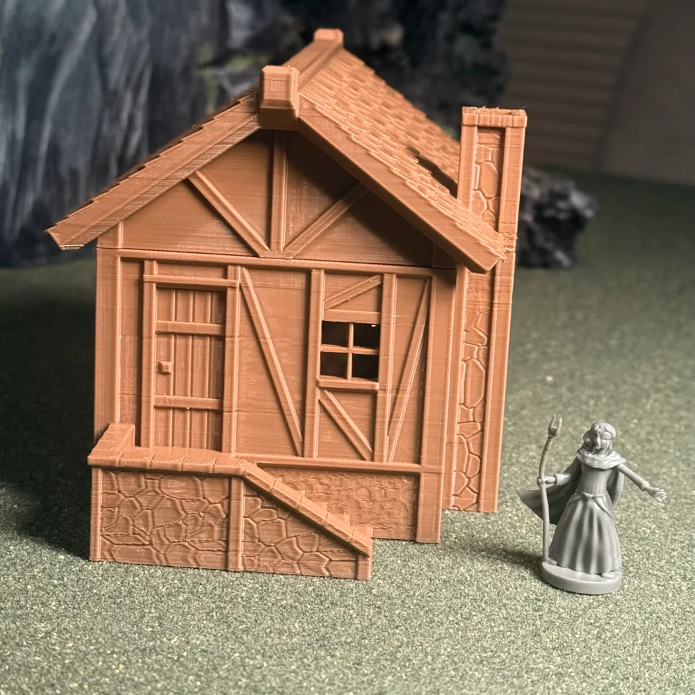 28mm Medieval RPG House FDM-Friendly D&D Terrain - Free 3D Print Model ...