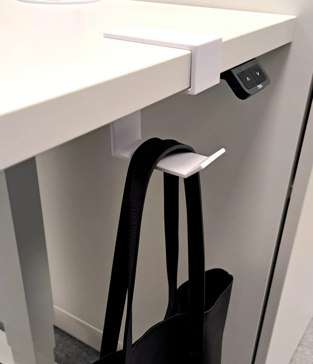 Desk hook / hanger by Lullabaloo MakerWorld: Download Free 3D Models