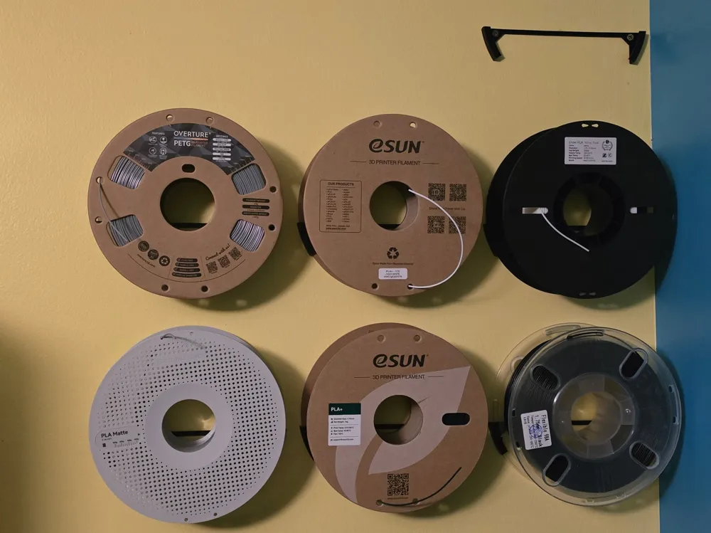 Flat/Horizontal Wall Filament Spool Mount by icbre123 MakerWorld ...
