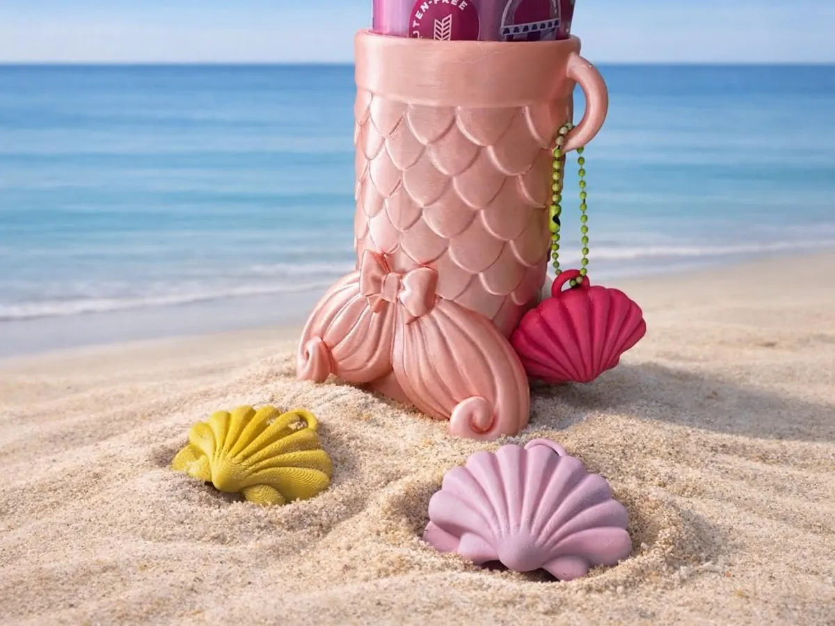 Mermaid Tail Drink Coozie LOTS of sizes - Free 3D Print Model - MakerWorld
