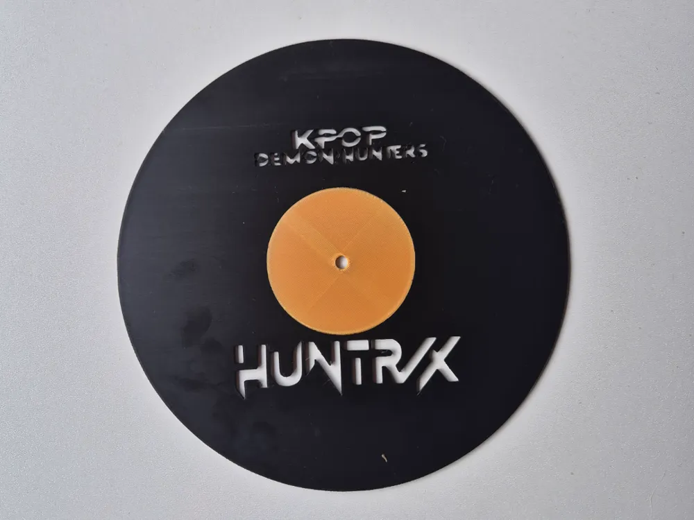 K pop huntrix demon hunters vinyl - Free 3D Print Model - MakerWorld