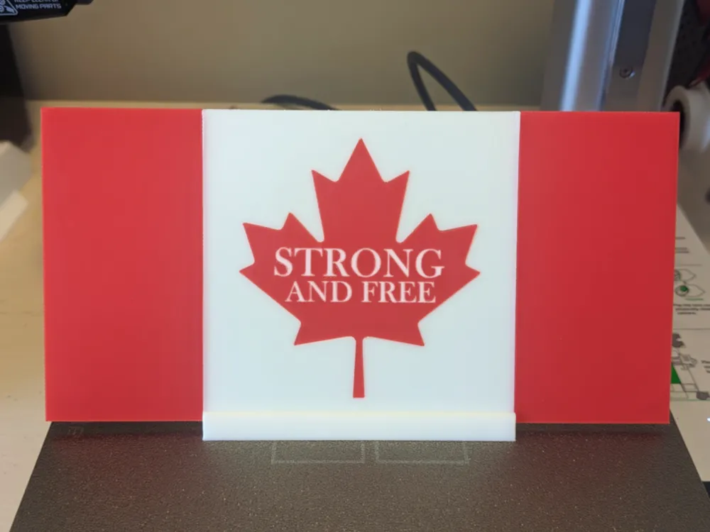 Strong and Free - Canada Flag by FunkyPC - MakerWorld
