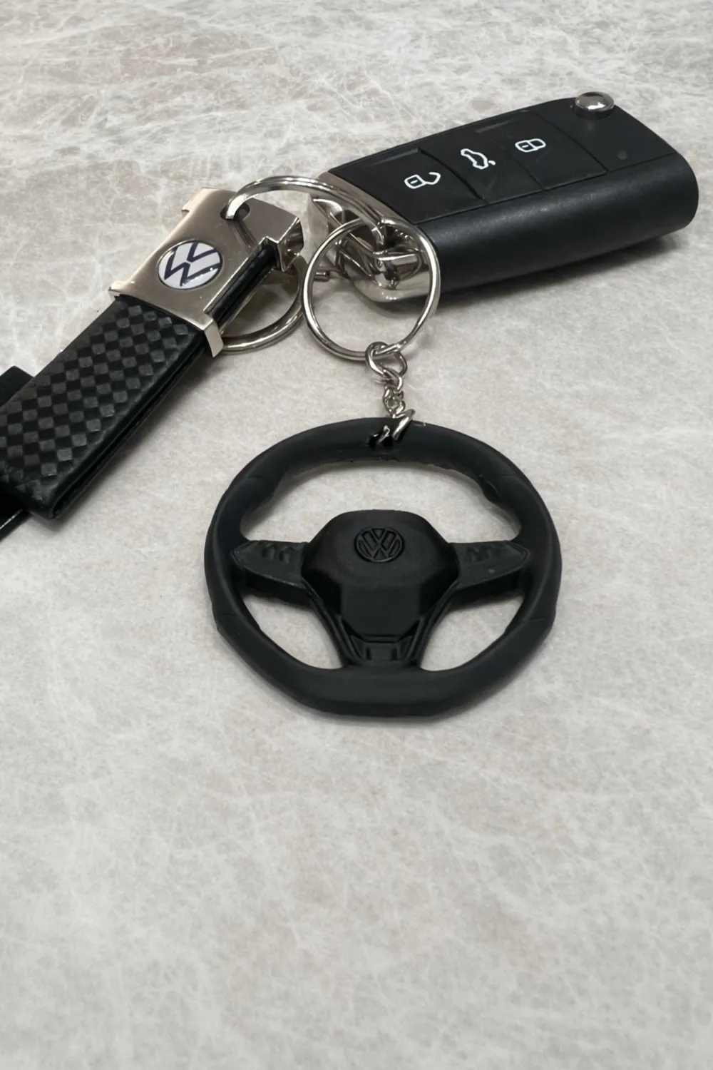 Volkswagen Steering Wheel Keychain - Free 3D Print Model - MakerWorld