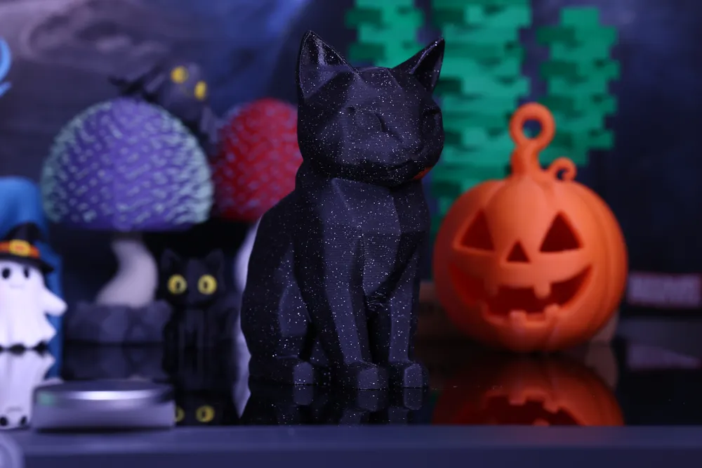 Low-Poly Black Cat by Mdesign MakerWorld: Download Free 3D Models